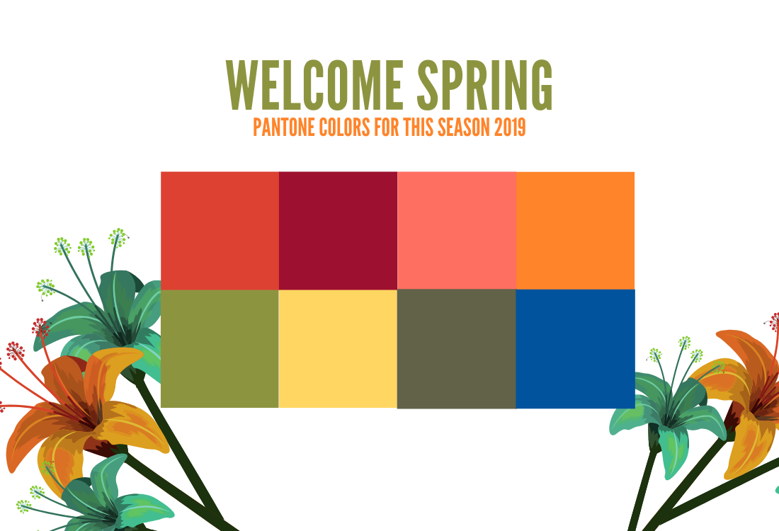 Pantone Colors for this Spring 2019 - Tarrago